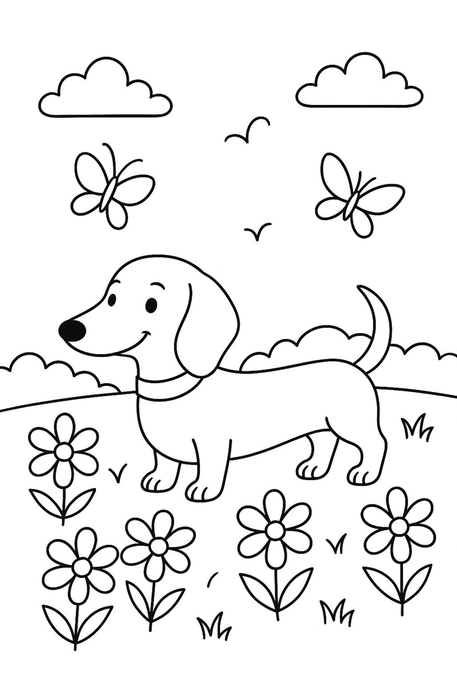 Adorable Dog Coloring Pages | 10 Printable Puppy Sheets for Kids ...