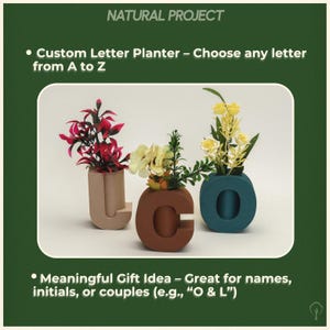 Personalized Planter and Birthday Letter Gifts for Couples – Name Gift ...