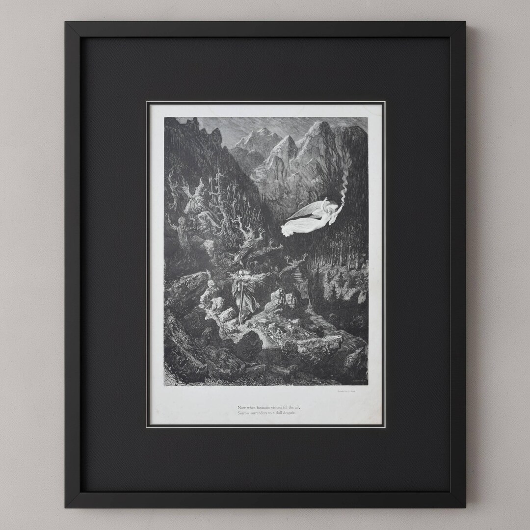 1866 Gustave Doré Legend of the Wandering Jew Angel Vision Plate 7 ...