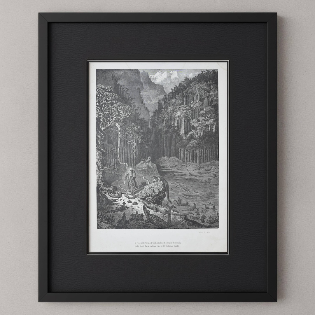 1866 Gustave Doré Wandering Jew Serpent Forest Plate 11 - Original ...