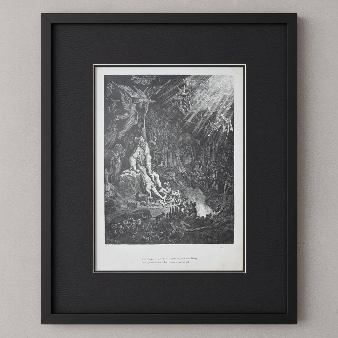 1866 Gustave Doré Legend of the Wandering Jew Judgement Day Plate 12 ...