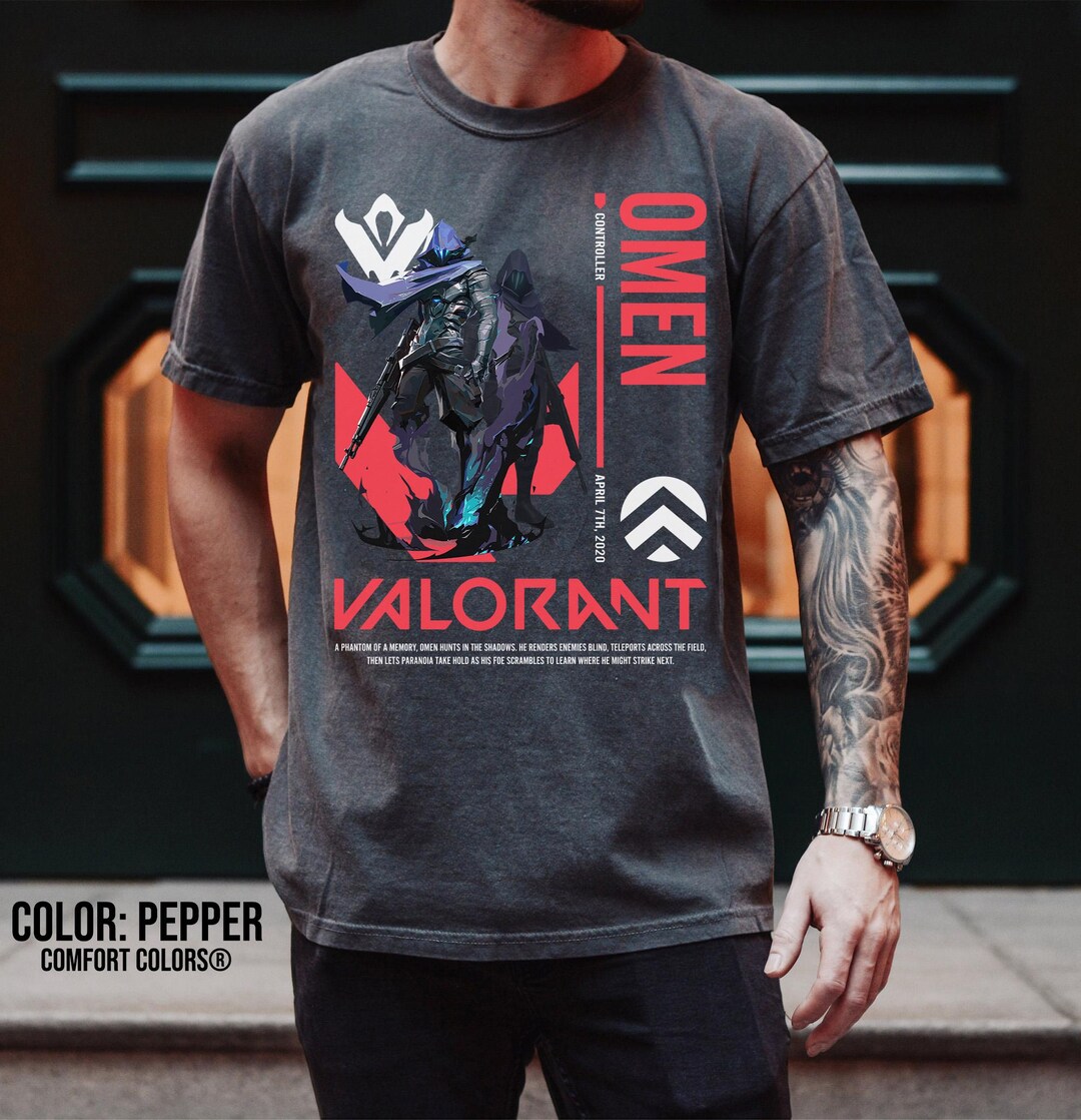 Omen Valorant Shirt, Agent Valorant Shirt, Hoodie, Sweatshirt, Birthday ...