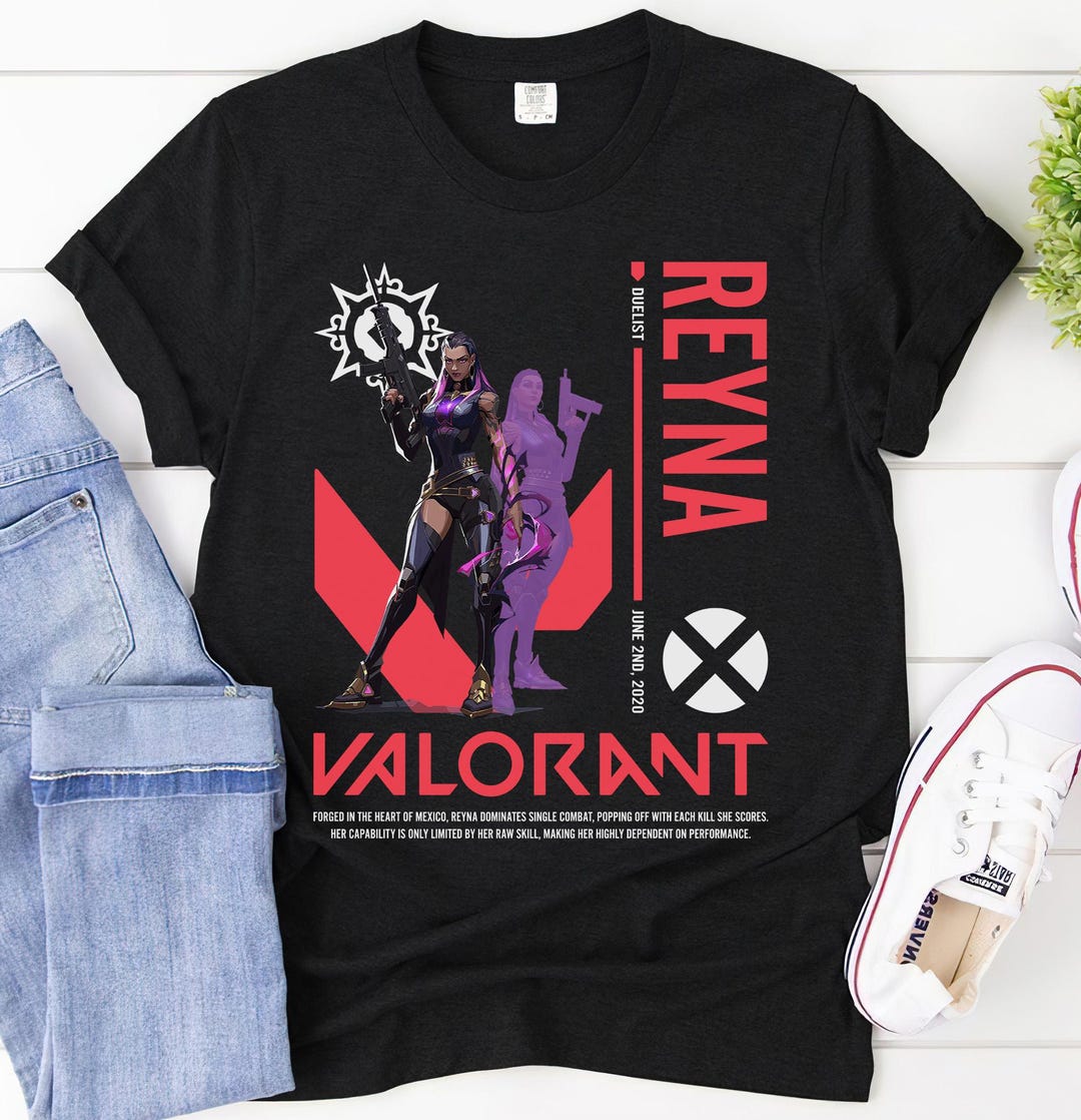 Reyna Valorant Shirt, Agent Valorant Shirt, Hoodie, Sweatshirt, Gamer ...