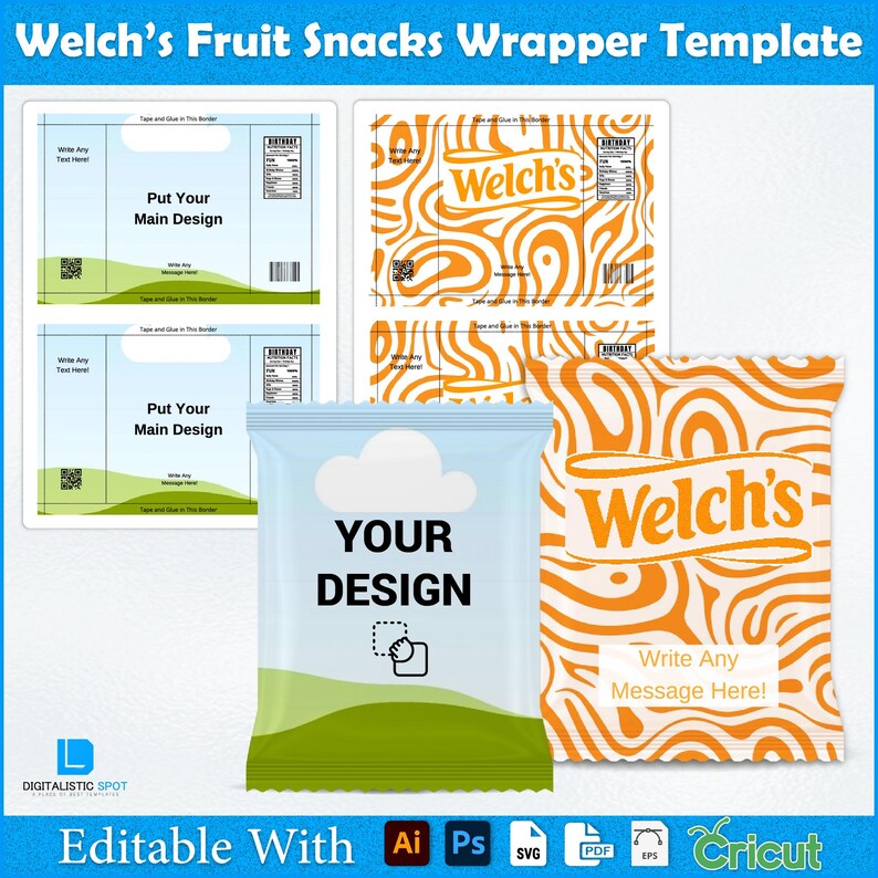 Welch's Fruit Snack Template, Welch's Treat Template, Fruit Snack ...