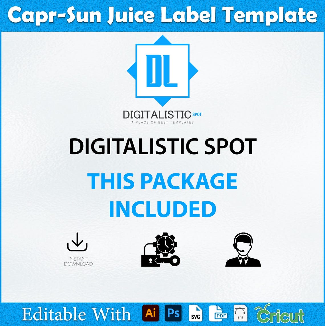 Capri Juice Label Template, Custom Caprisun Label, Juice Pouch Label ...