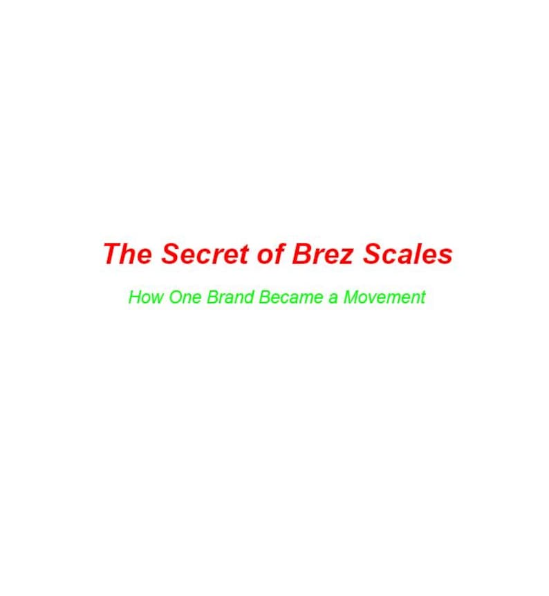 The Secret of Brez Scales - Etsy