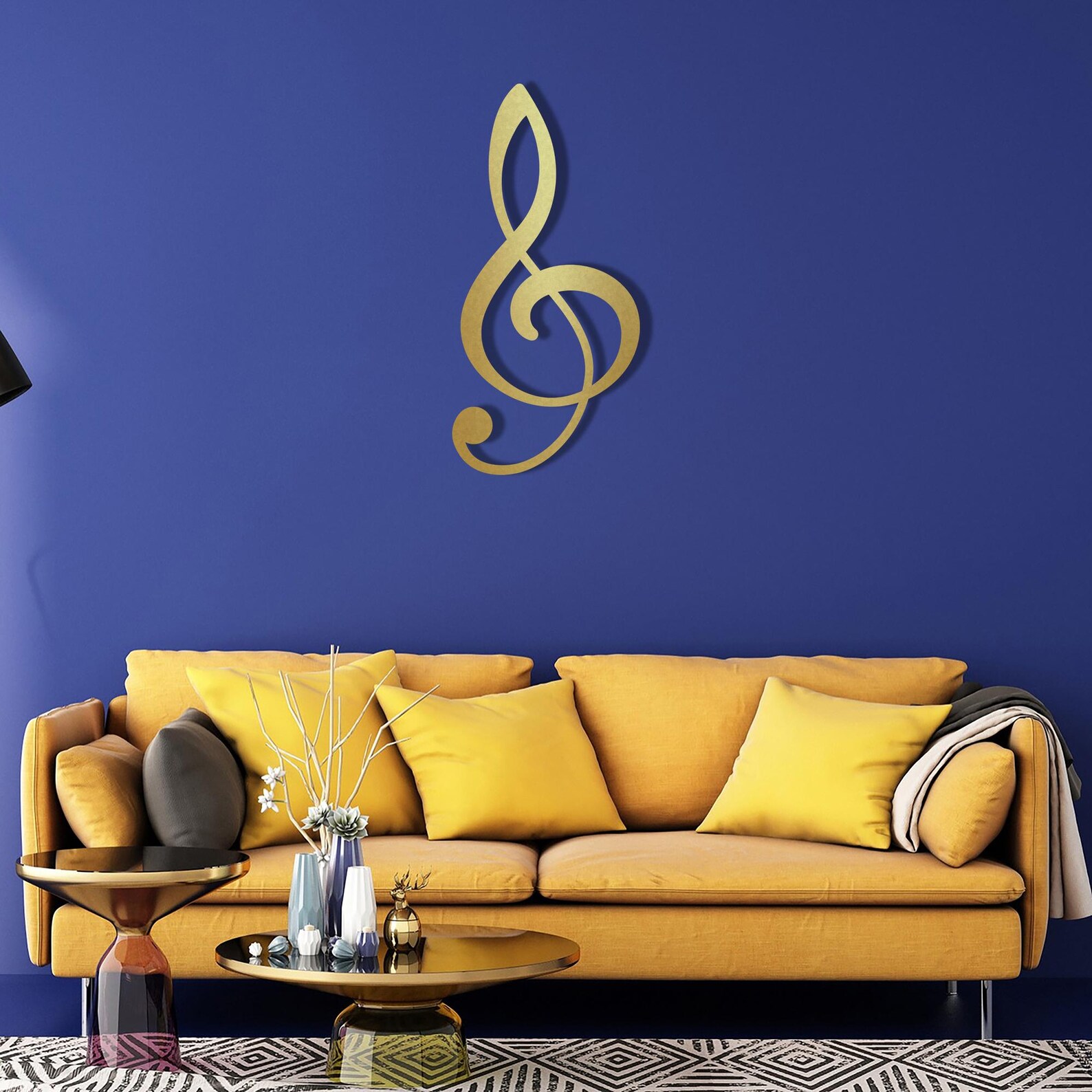 Metal Treble Clef Wall Decor, Music Room Art - Etsy