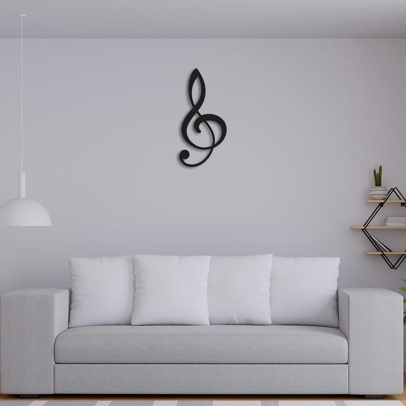 Treble Clef, Music Decor, Musical Wall Decor, Nursery Decor, Musician ...