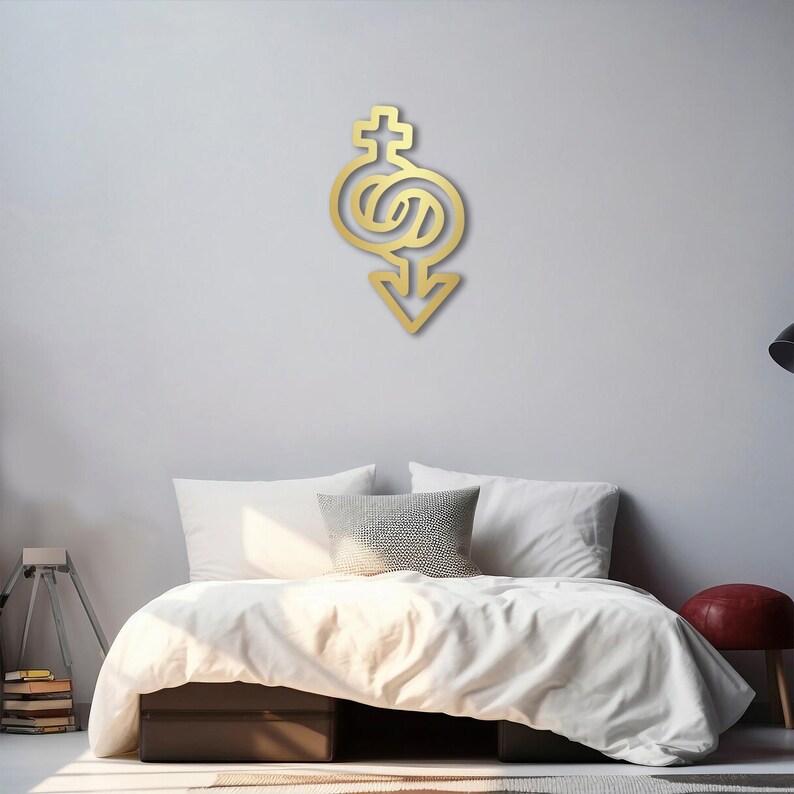 Metal Gender Symbol Wall Art, Man and Woman Design - Etsy