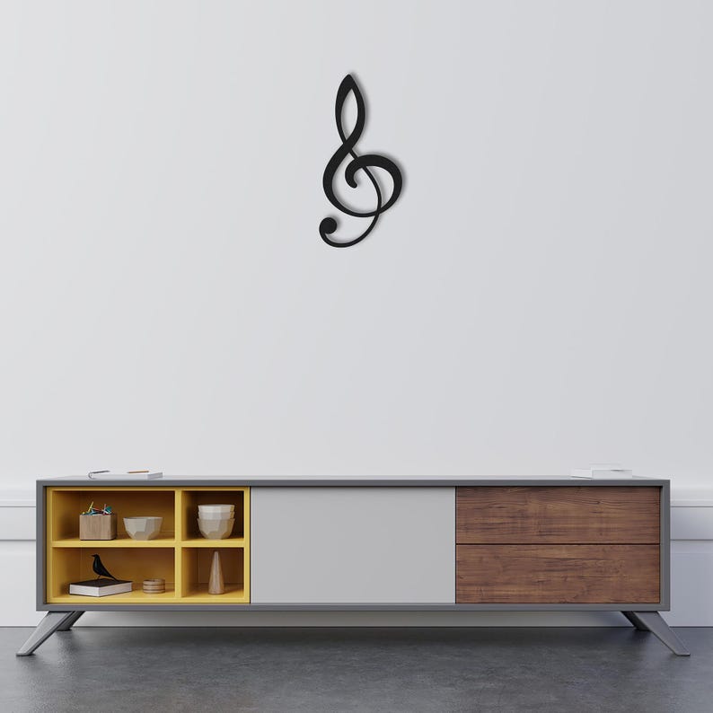 Treble Clef, Music Decor, Musical Wall Decor, Nursery Decor, Musician ...