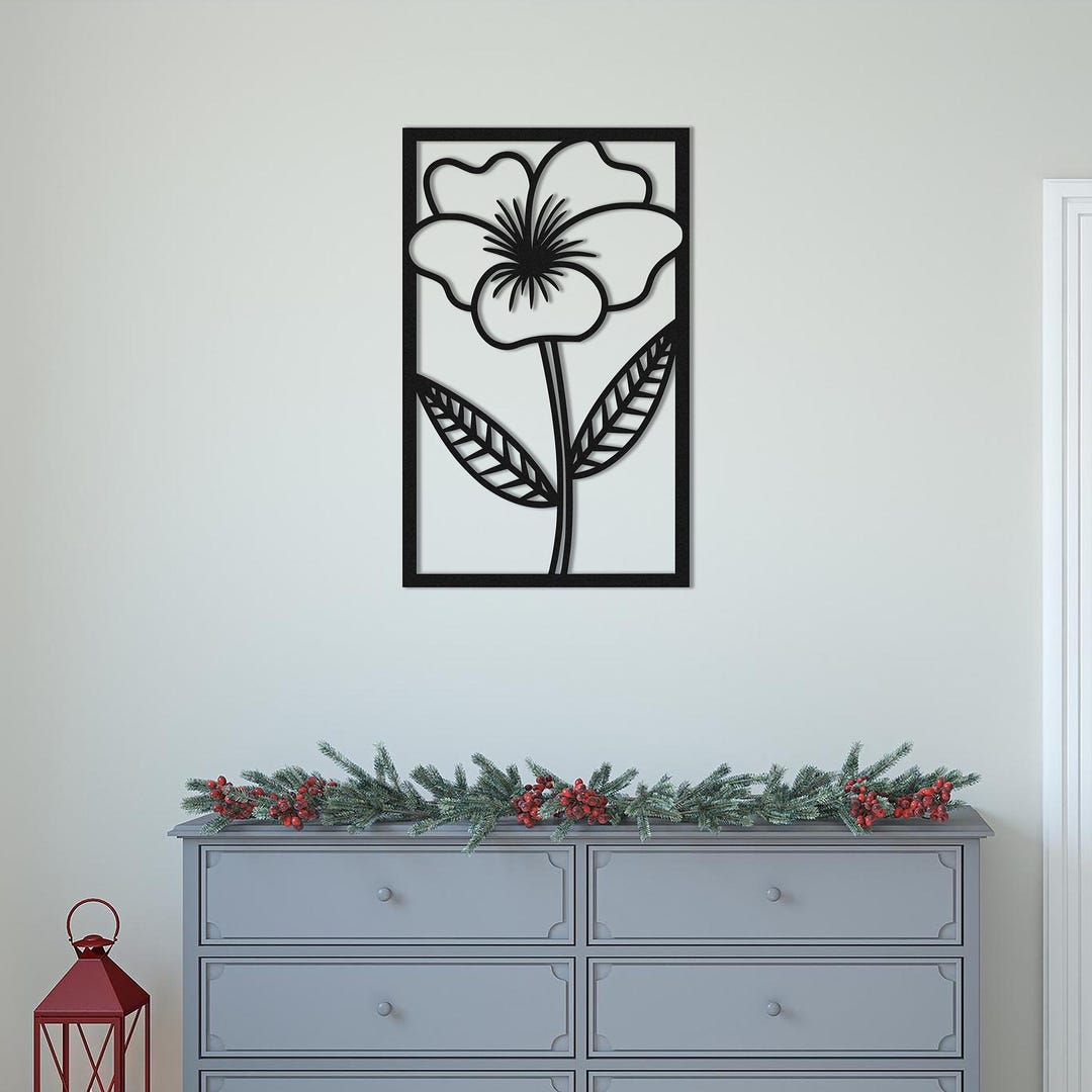 Flower Metal Wall Decor, Spring Wall Decor, Livingroom Decor, Home ...