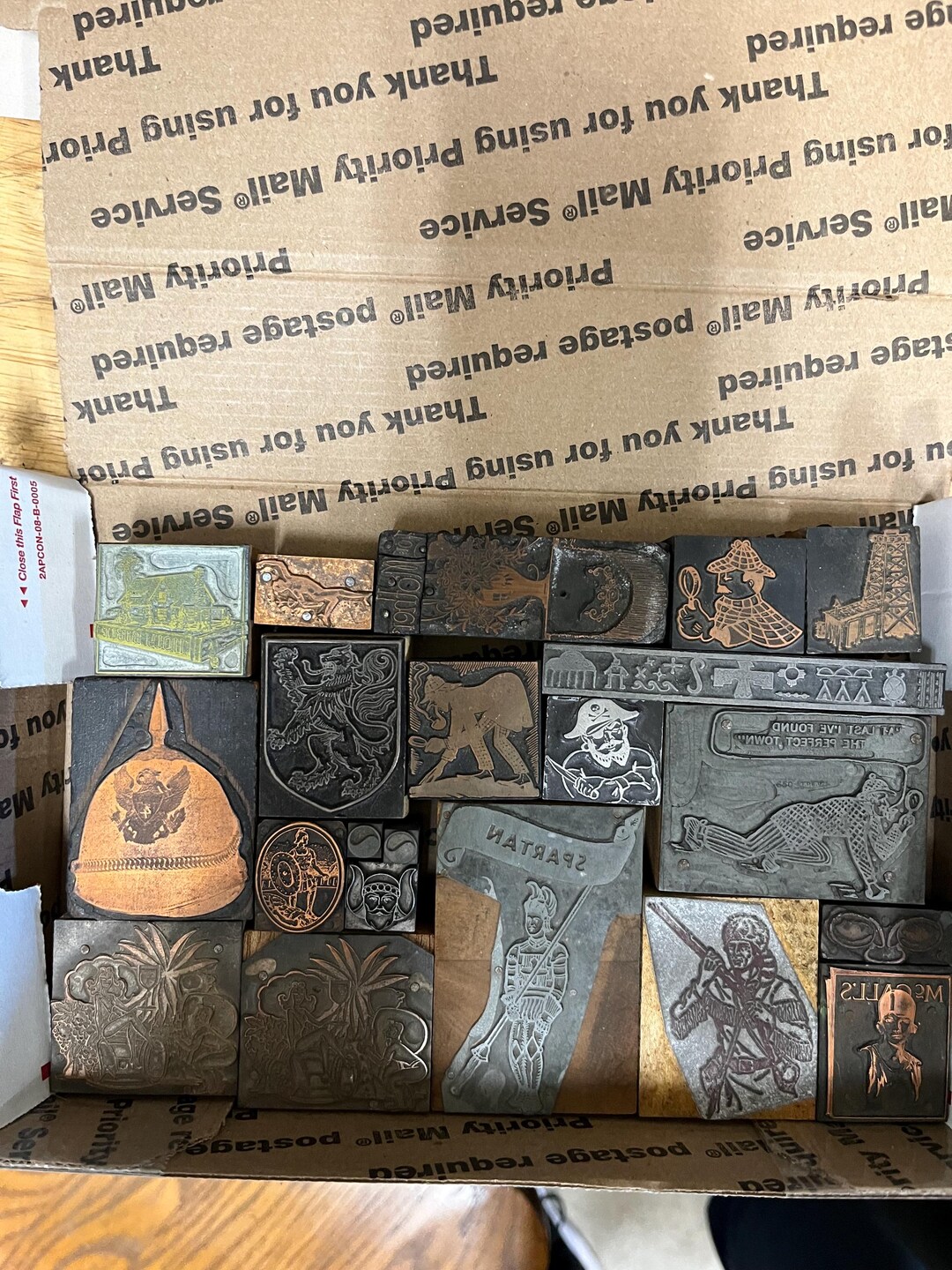 Letterpress Printer Block Lot! - Etsy