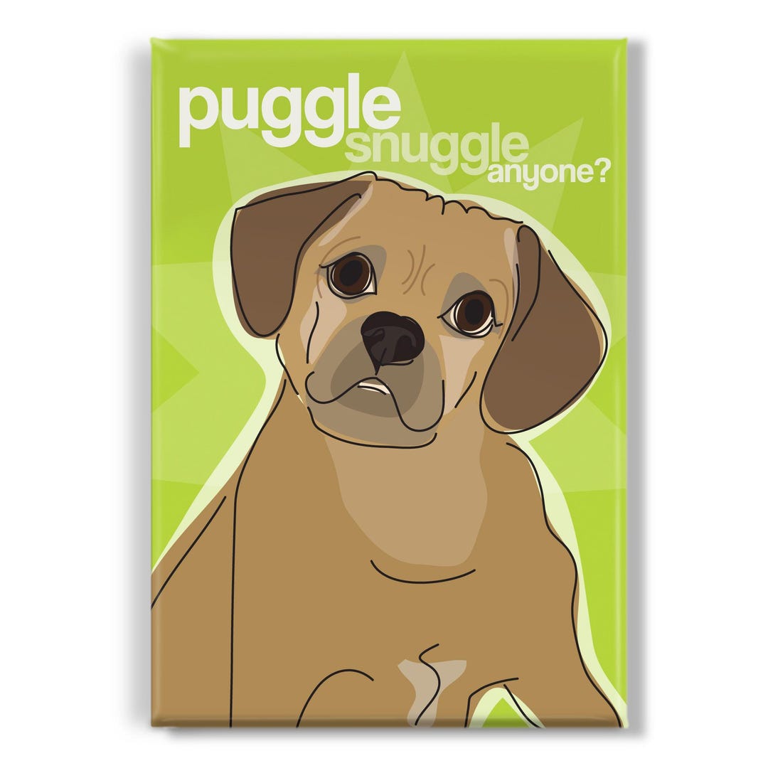 Puggle Snuggle Dog Magnet – Funny Fridge Magnets - Etsy