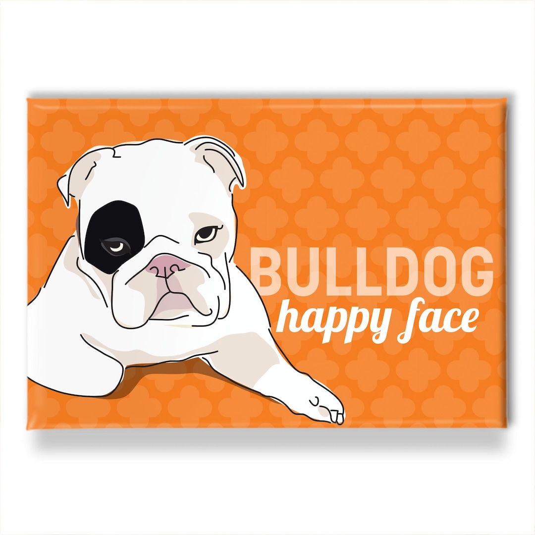 Bulldog Magnet – Funny Dog Fridge Magnets – English Bulldogs With ...