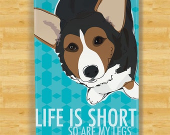 Cardigan Corgi Magnet Life is Short so Are My Legs Blue | Etsy