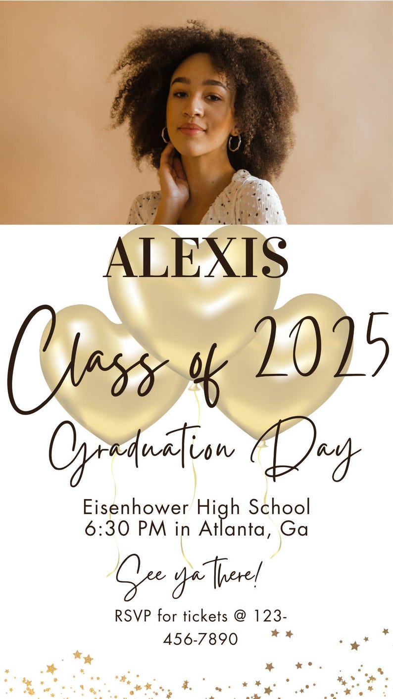 Class of 2026 Graduation Invitation, Editable Template (digital ...