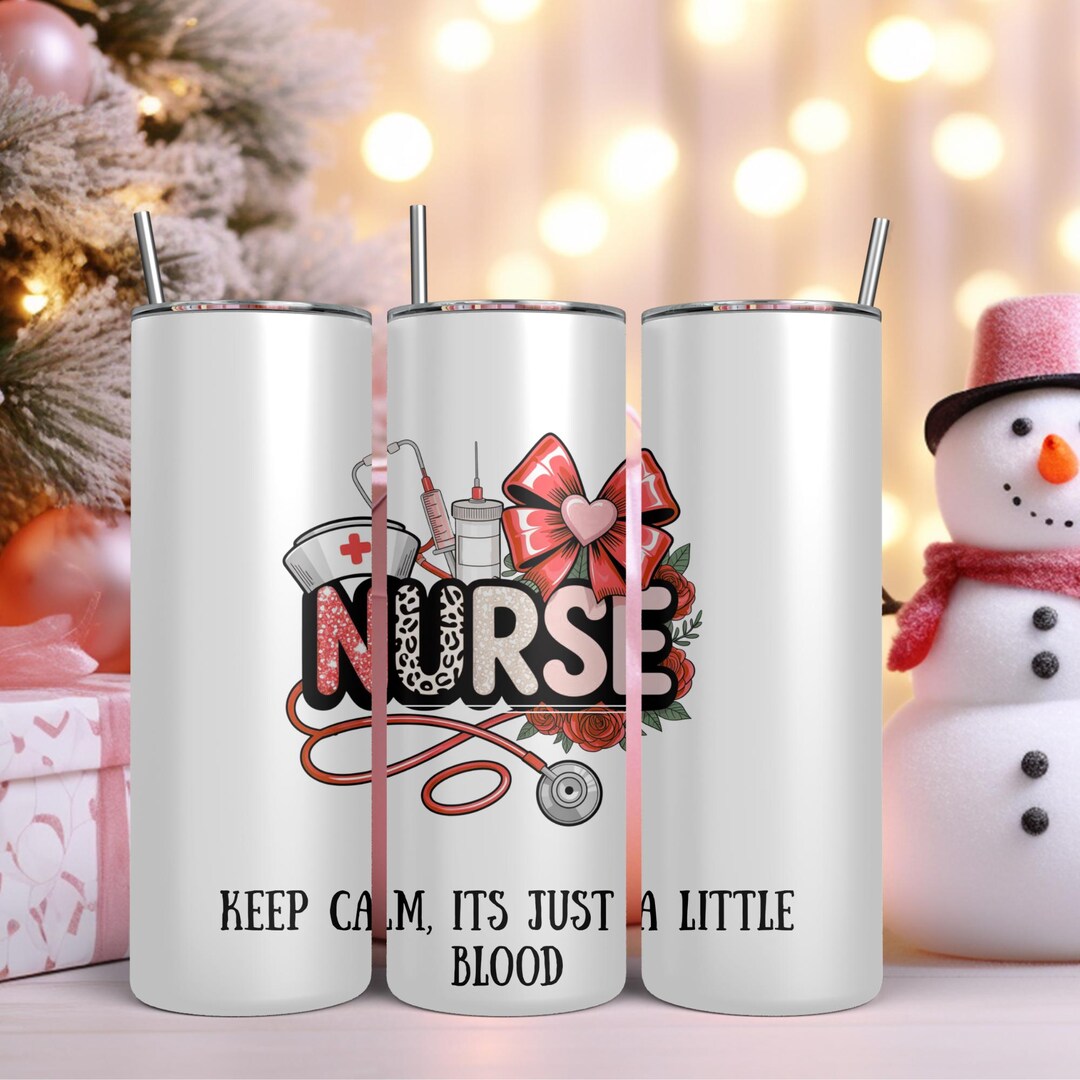 Nurse Tumbler Wrap PNG, Medical Sublimation Design (20oz Skinny) - Etsy