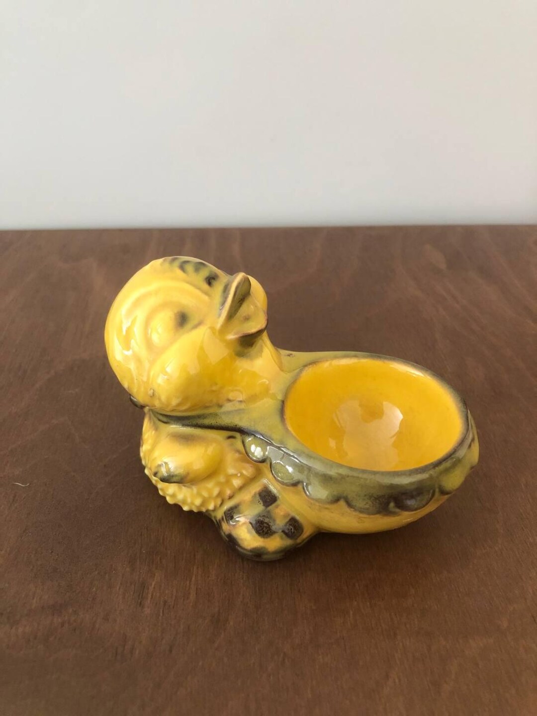 Vintage Goebel Chick With Bowl – Yellow Ceramic Bird Figurine – W ...