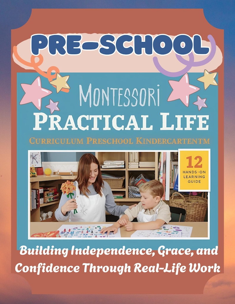 Montessori Practical Life Curriculum | 12-month Preschool Printable ...