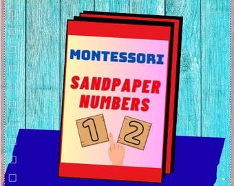 Number Tracing Cards: Montessori Sandpaper Numbers (homeschool ...