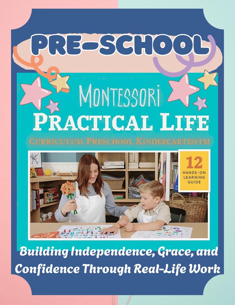Montessori Practical Life Curriculum | 12-month Preschool Printable ...