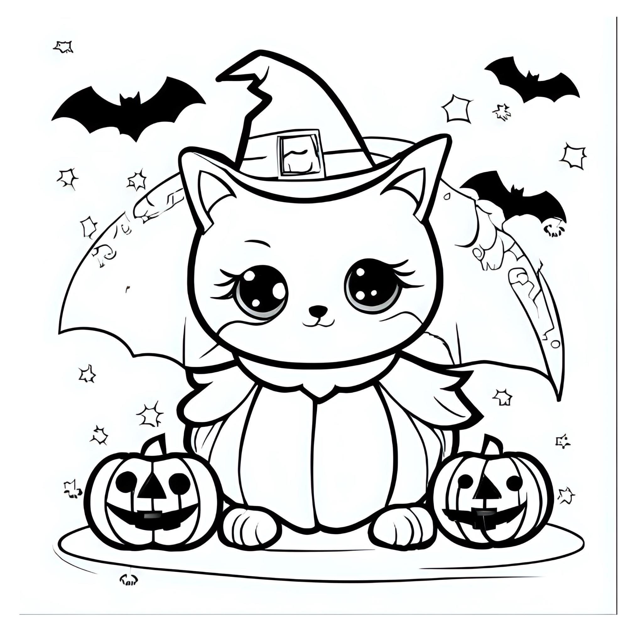 Halloween Coloring Pages for Kids | Non-scary Printable Halloween ...