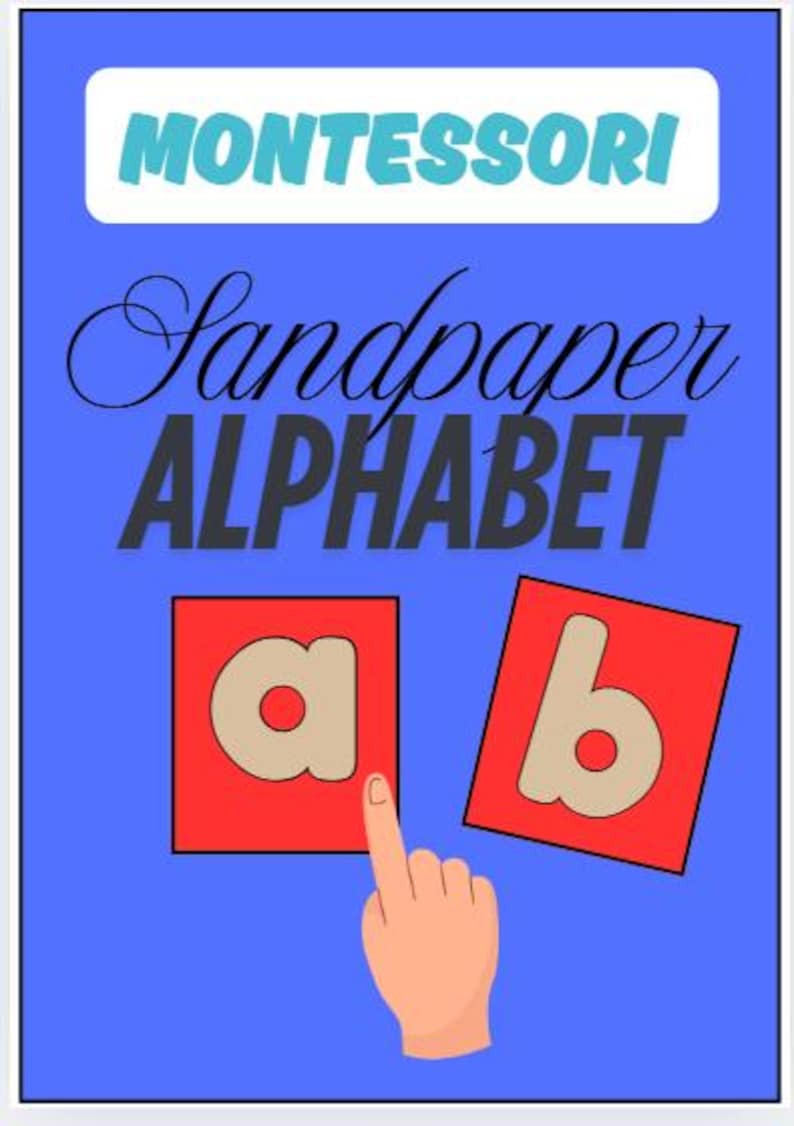 Montessori Sandpaper Alphabet for Toddlers and Preschool - Etsy