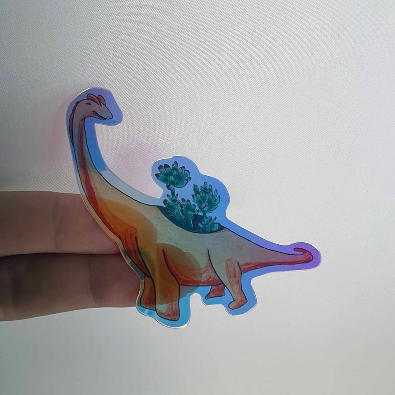 Holographic Planner Sticker, Dinosaur Sticker, Succulent Sticker ...