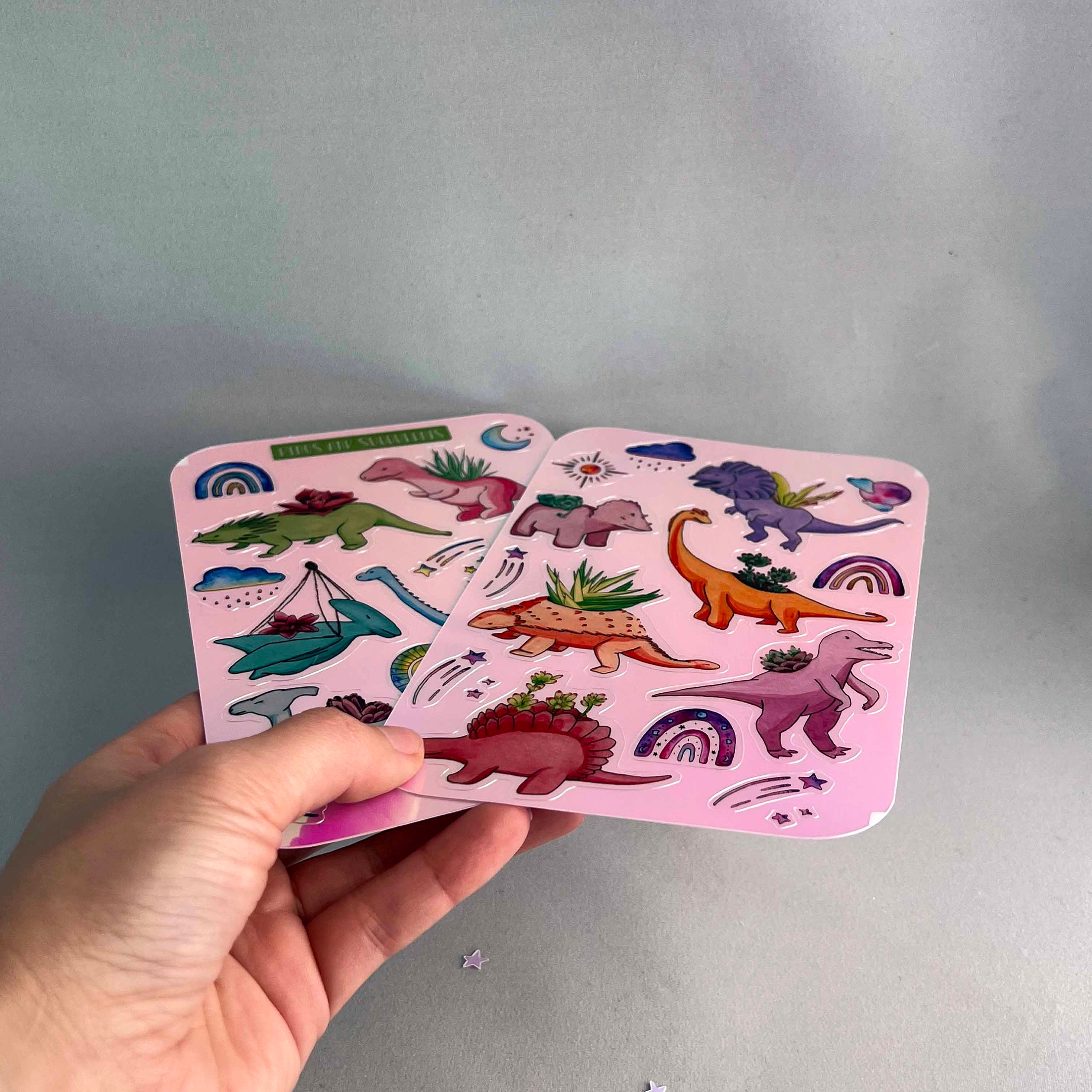 Holographic Planner Sticker, Dinosaur Sticker, Succulent Sticker ...