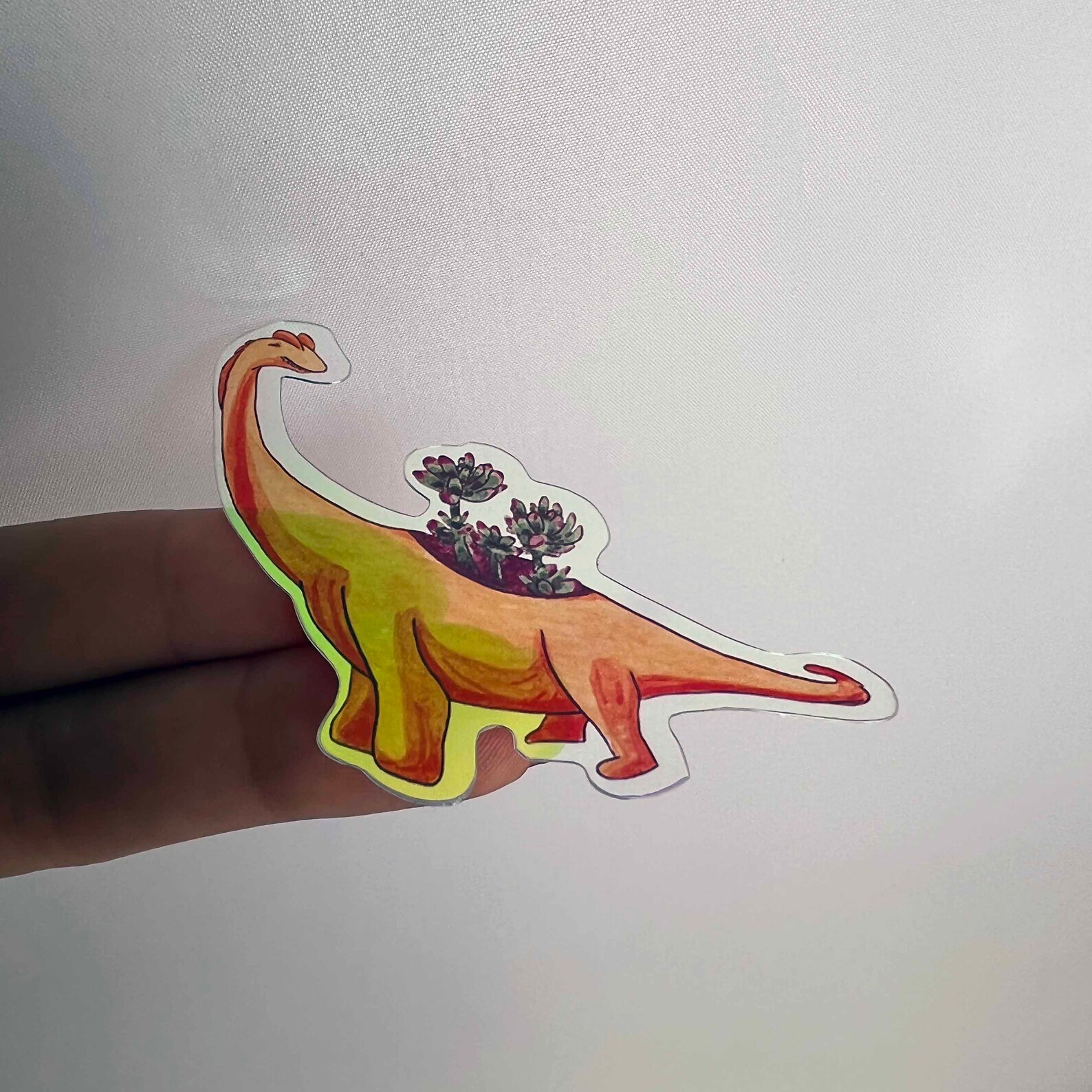Holographic Planner Sticker, Dinosaur Sticker, Succulent Sticker ...