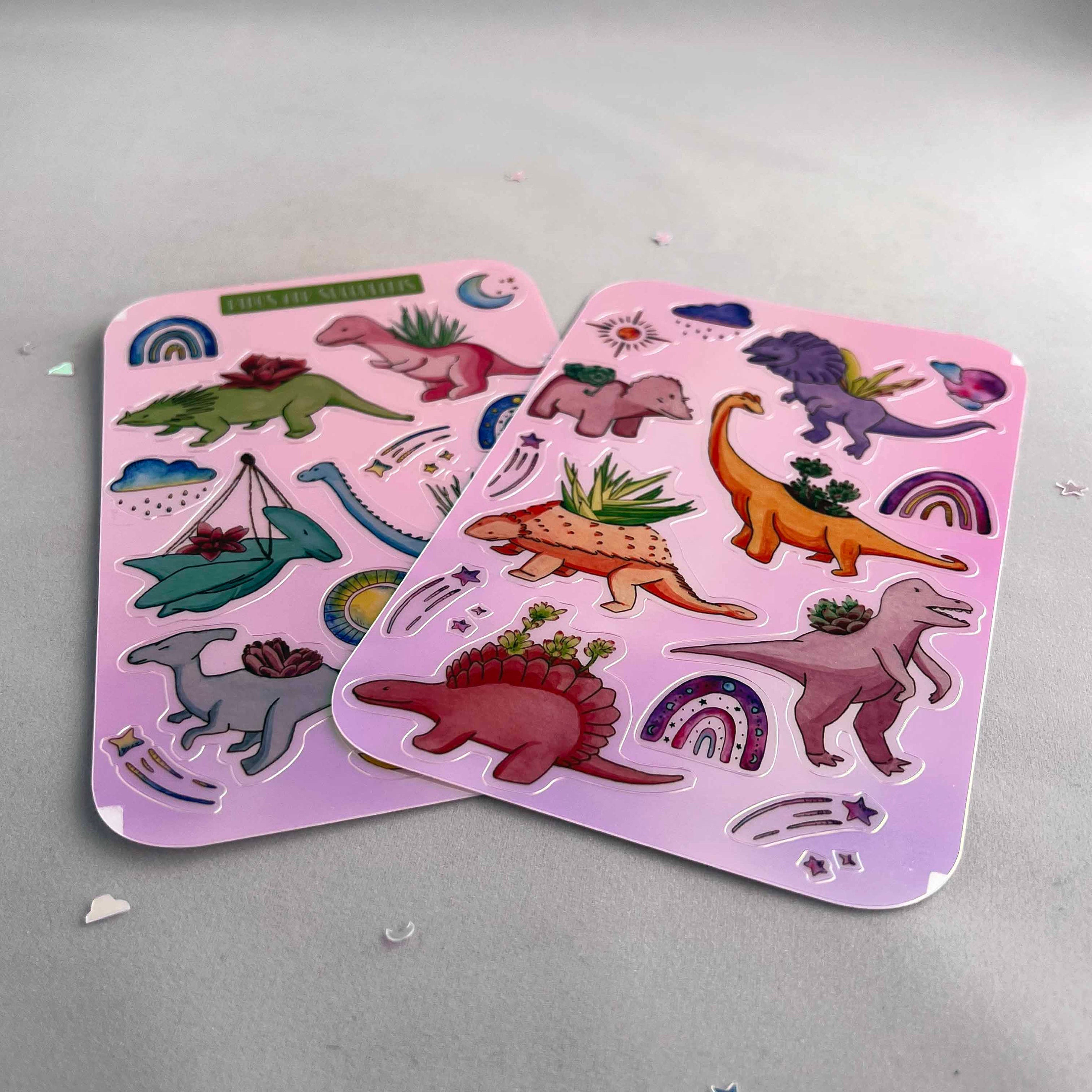 Holographic Planner Sticker, Dinosaur Sticker, Succulent Sticker ...