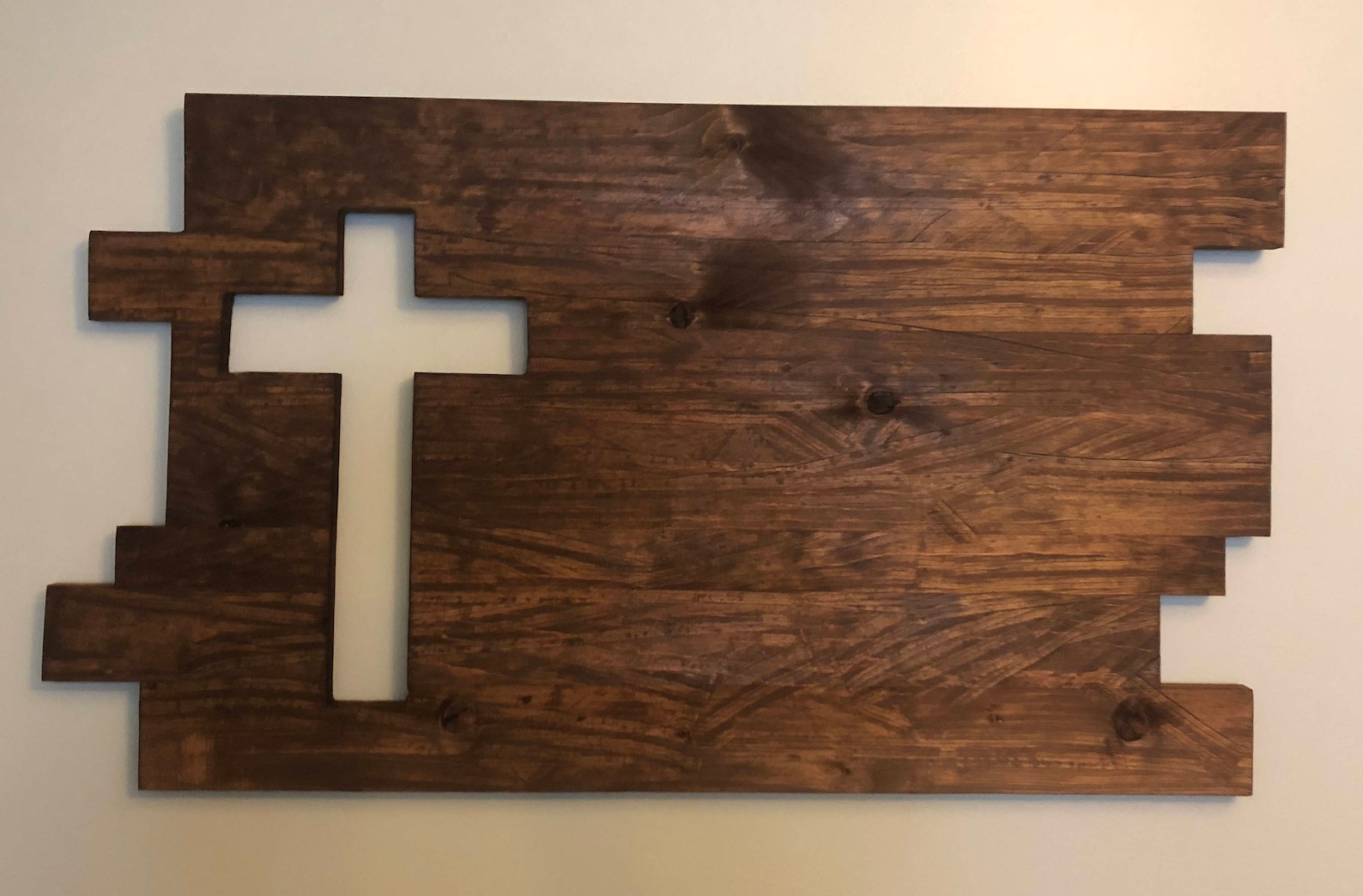 Rustic Wood Cross Art Panel, Cross, Wooden Cross, Cross Cutout Wood ...