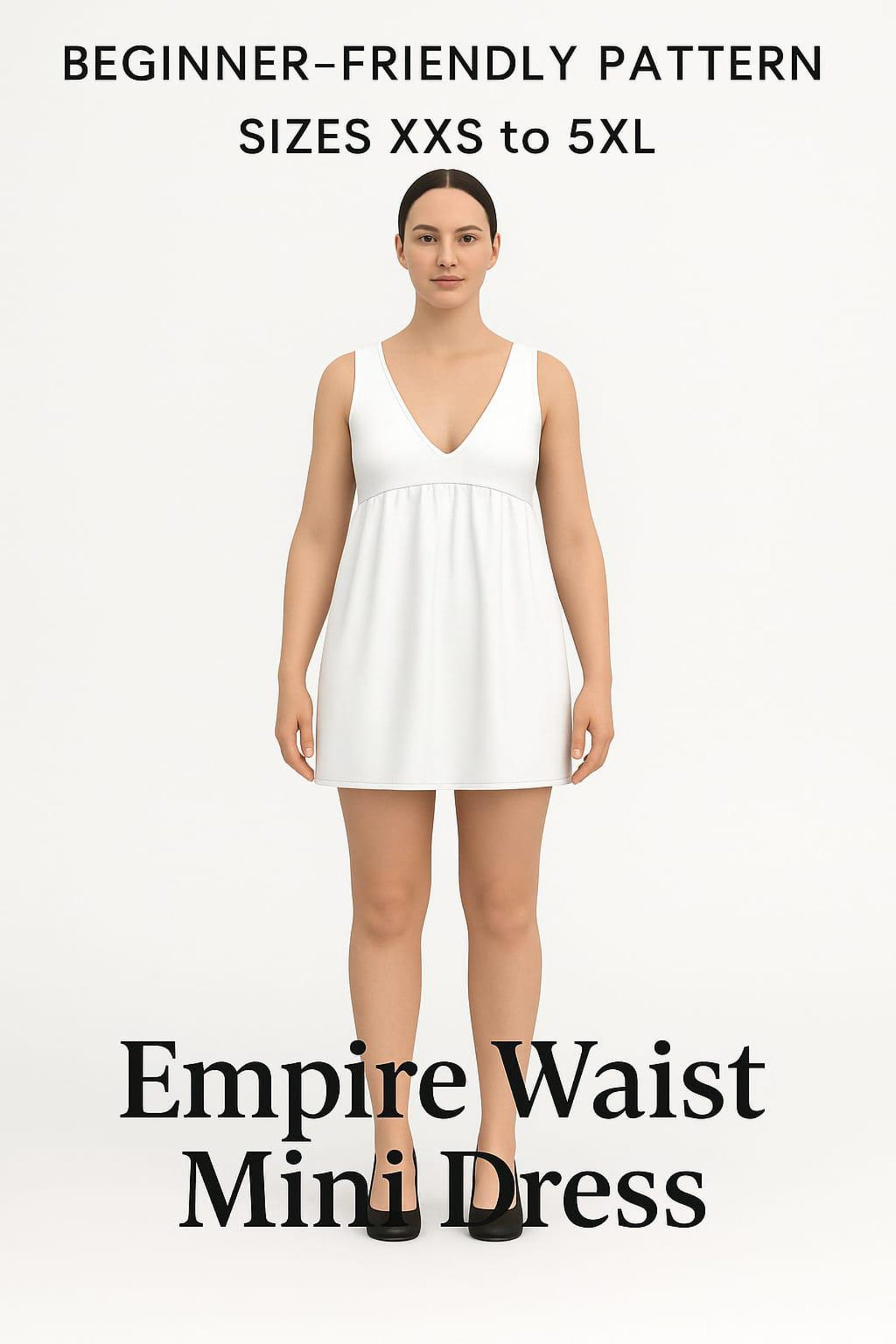 Bella Dress Pattern, Woman Digital Sewing Pattern, Instant Download, XS ...