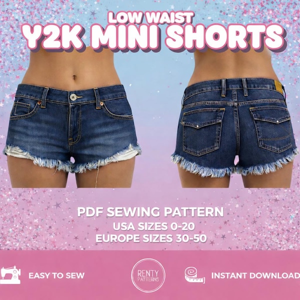 Low Rise Shorts 2000s - Etsy