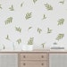 Ginkgo Biloba Leaf Wall Decal Set, Flower Wall Sticker, Nature Accent ...