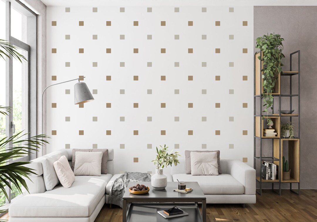 Squares Wall Decals Stickers, Modern Wall Stickers, Home Decor Wall Art ...