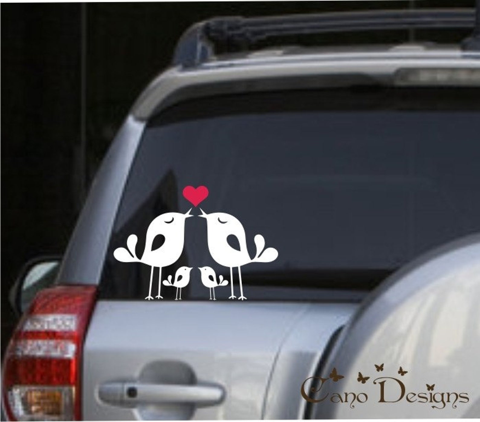 Lovely Bird Family Car Vinyl Decals Stickers Window Decals - Etsy