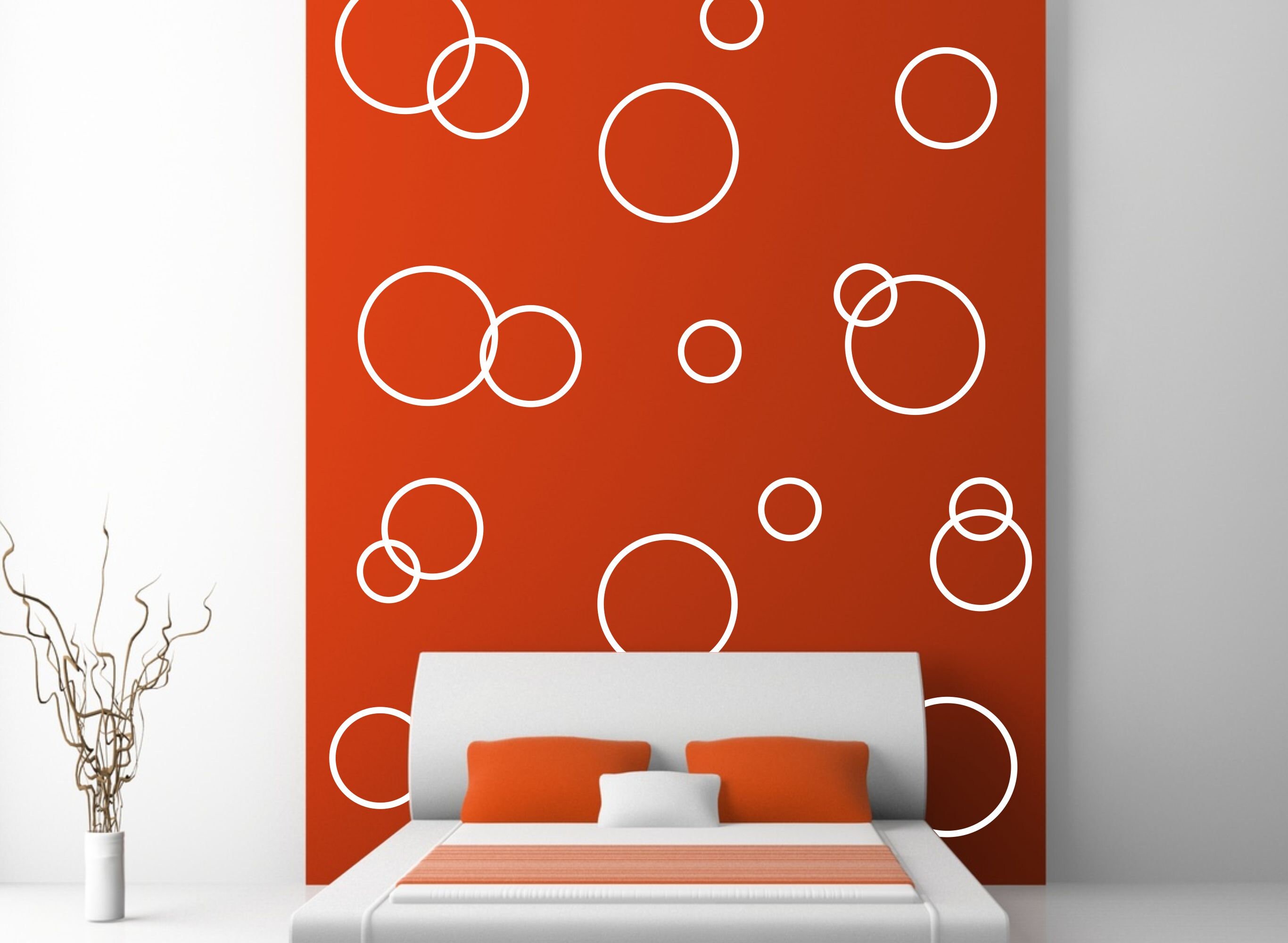 Circle Rings Vinyl Decals- Vinyl Wall Decals Stickers, Geometrical Wall ...