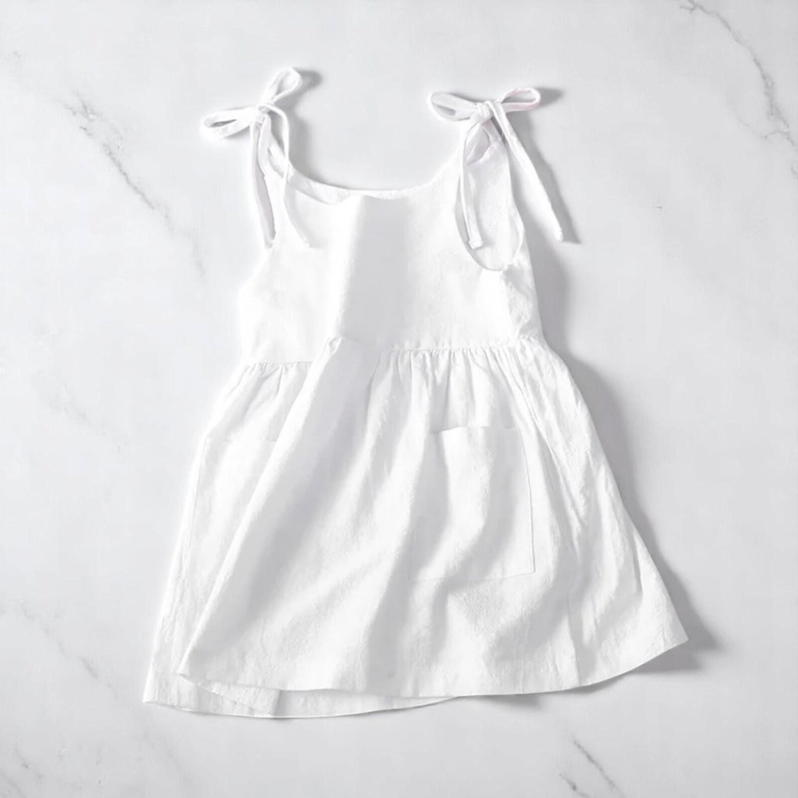 Girls Summer Suspender Dress With Pockets | Toddler Cotton Blend ...