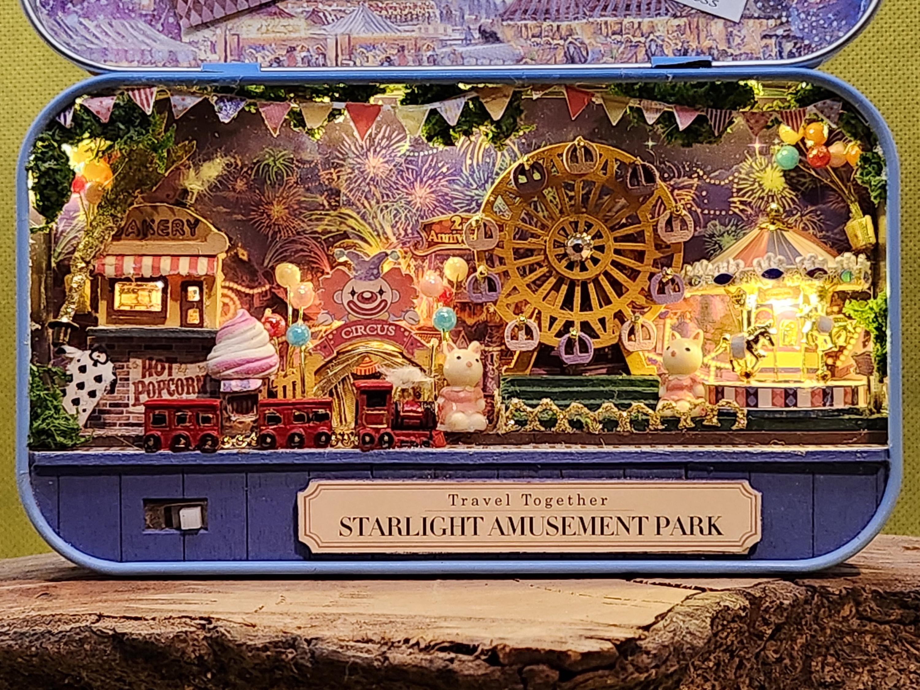 Starlight Amusement Park | Miniature Diorama | Handcrafted Tiny Tin ...