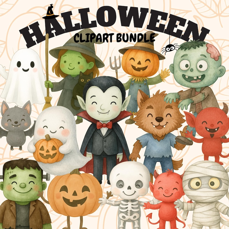 Halloween Clipart - Etsy