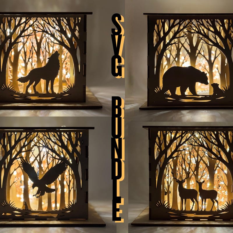 Laser Cut Bear Box - Etsy