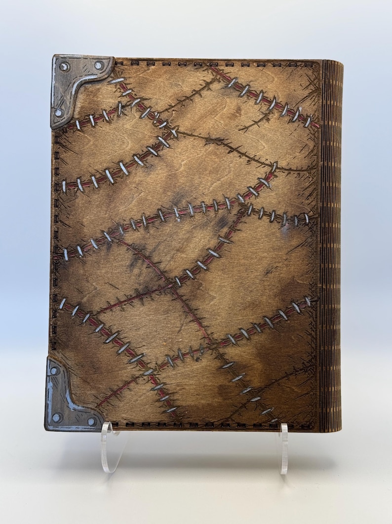 Hinged Spell Book Box SVG | Creepy Grimoire Storage Box | Hocus Pocus ...