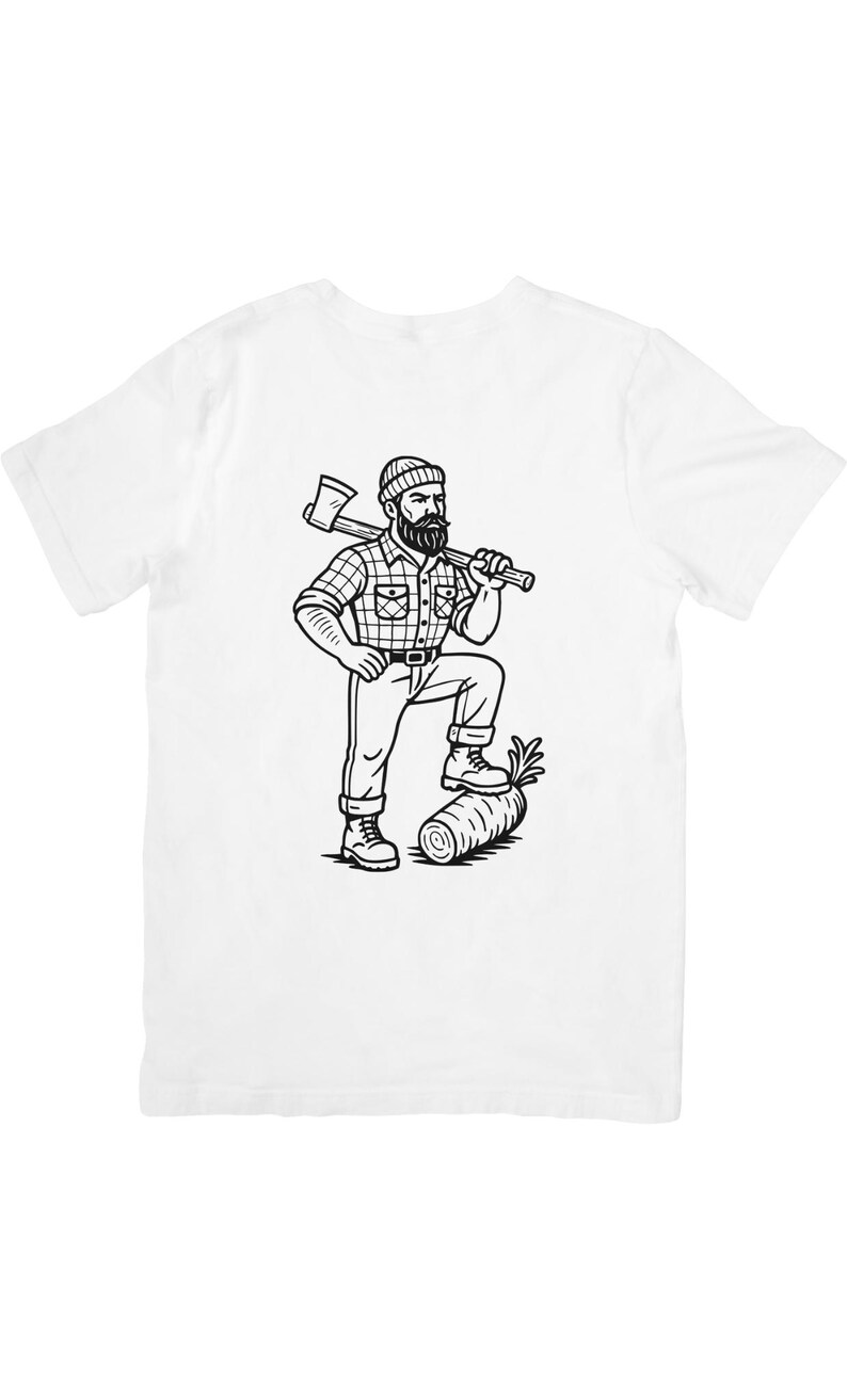 Fun Lumberjack Clipart SVG PNG JPEG File Printables Laser Engraving ...