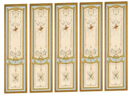 Dollhouses 12th Scale 24th Scale Miniature Wallpaper 19th Century Wall ...