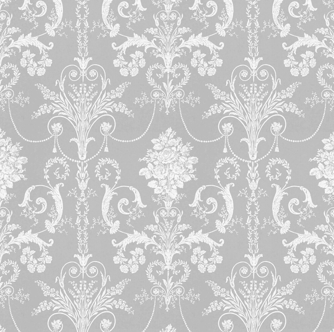 Dolls House Wallpaper 1/12th or 1/24th Scale Quality Paper Grey ...