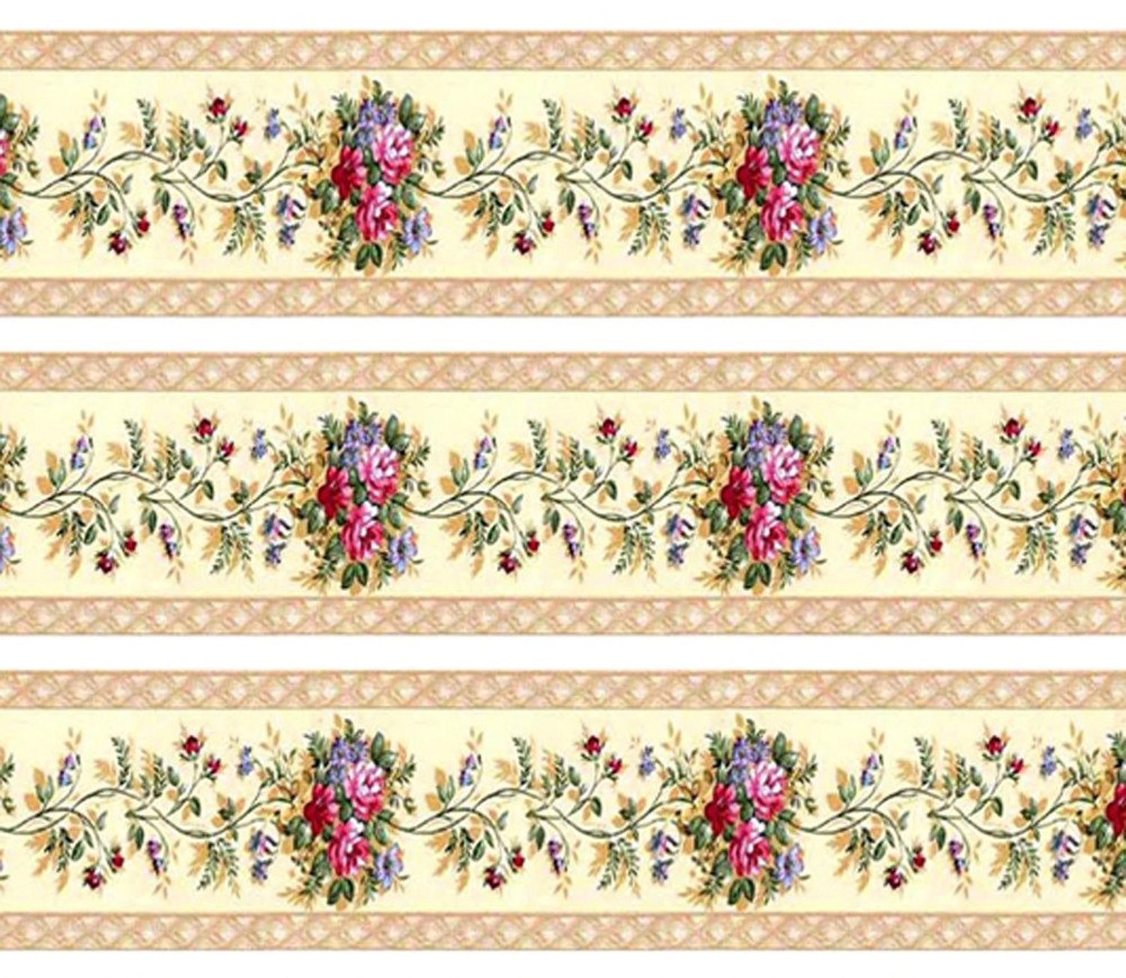Dolls House Wallpaper Border 77 Ins Long 1/12th 1/24th Choice of 4 ...