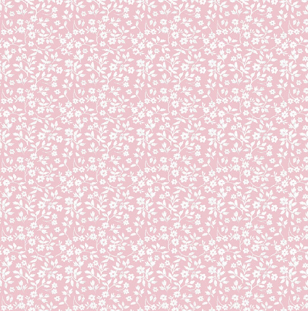 Dolls House Wallpaper 1/12th or 1/24th Scale Very Small Pattern Pink ...