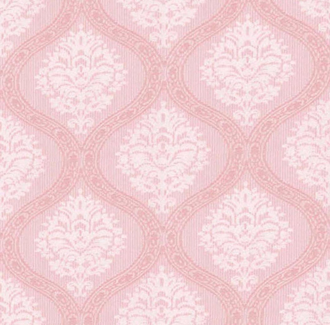 Dolls House Wallpaper 1/12th or 1/24th Scale Quality Paper Pink ...