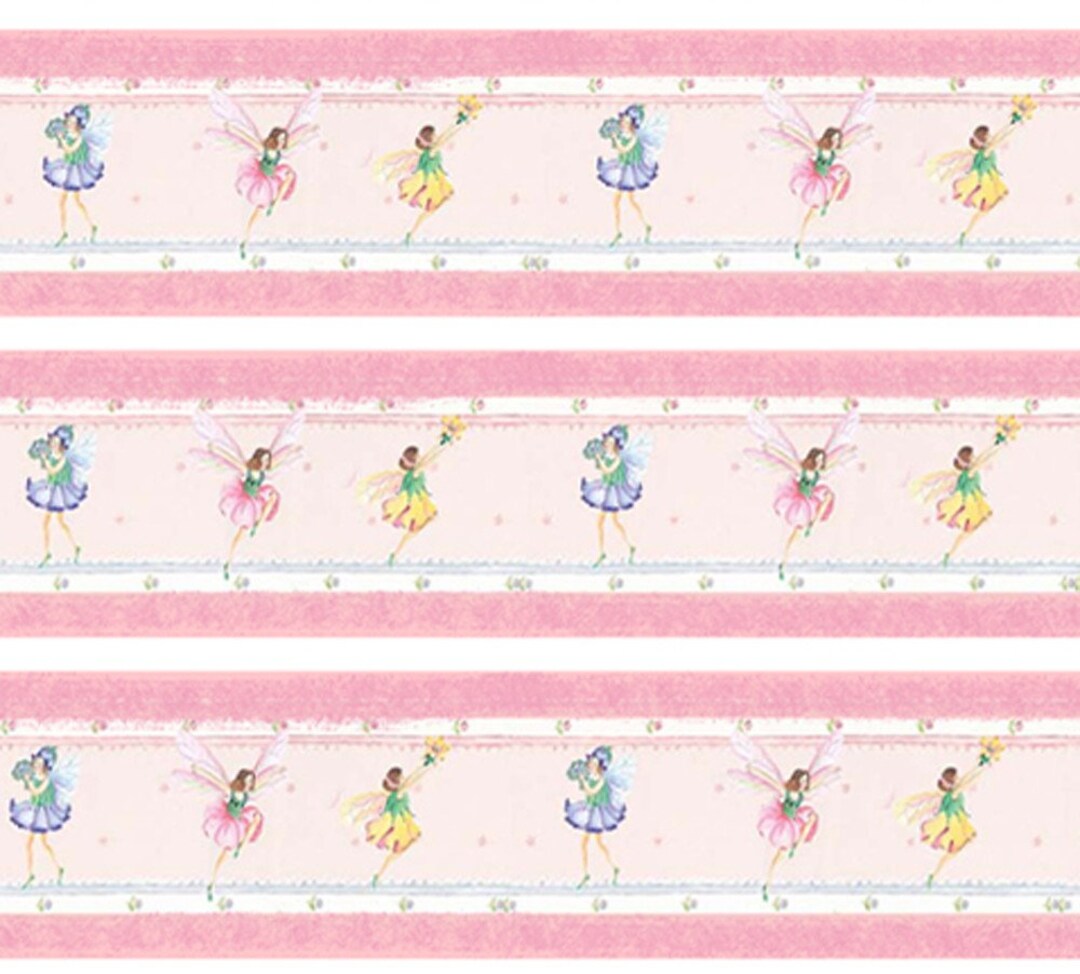 Dolls House Wallpaper Border Fairy Pink 77 Ins Long 1/12th or 1/24th ...
